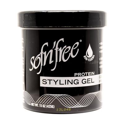 Sof N Free Non Flaking Protein Styling Gel Black | Hair Styling ...